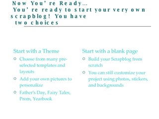 Scrapblog | PPT | Desktop Publishing | Computer Software and Applications