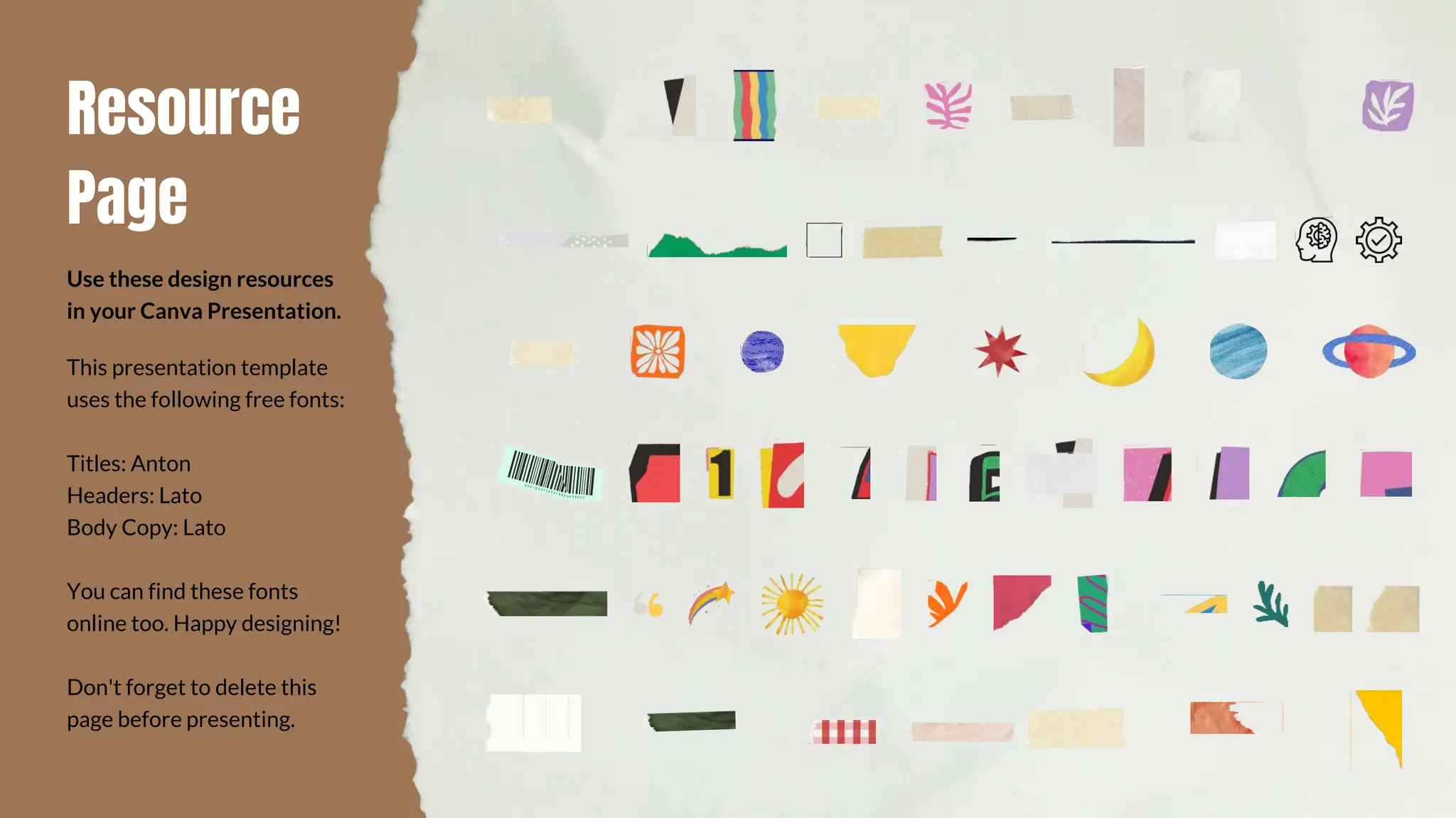 Scrapbook Collage Brain Teasers for High School.pptx