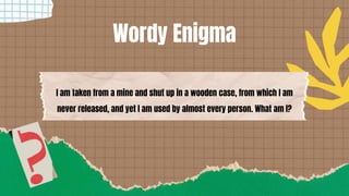 Scrapbook Collage Brain Teasers for High School.pptx