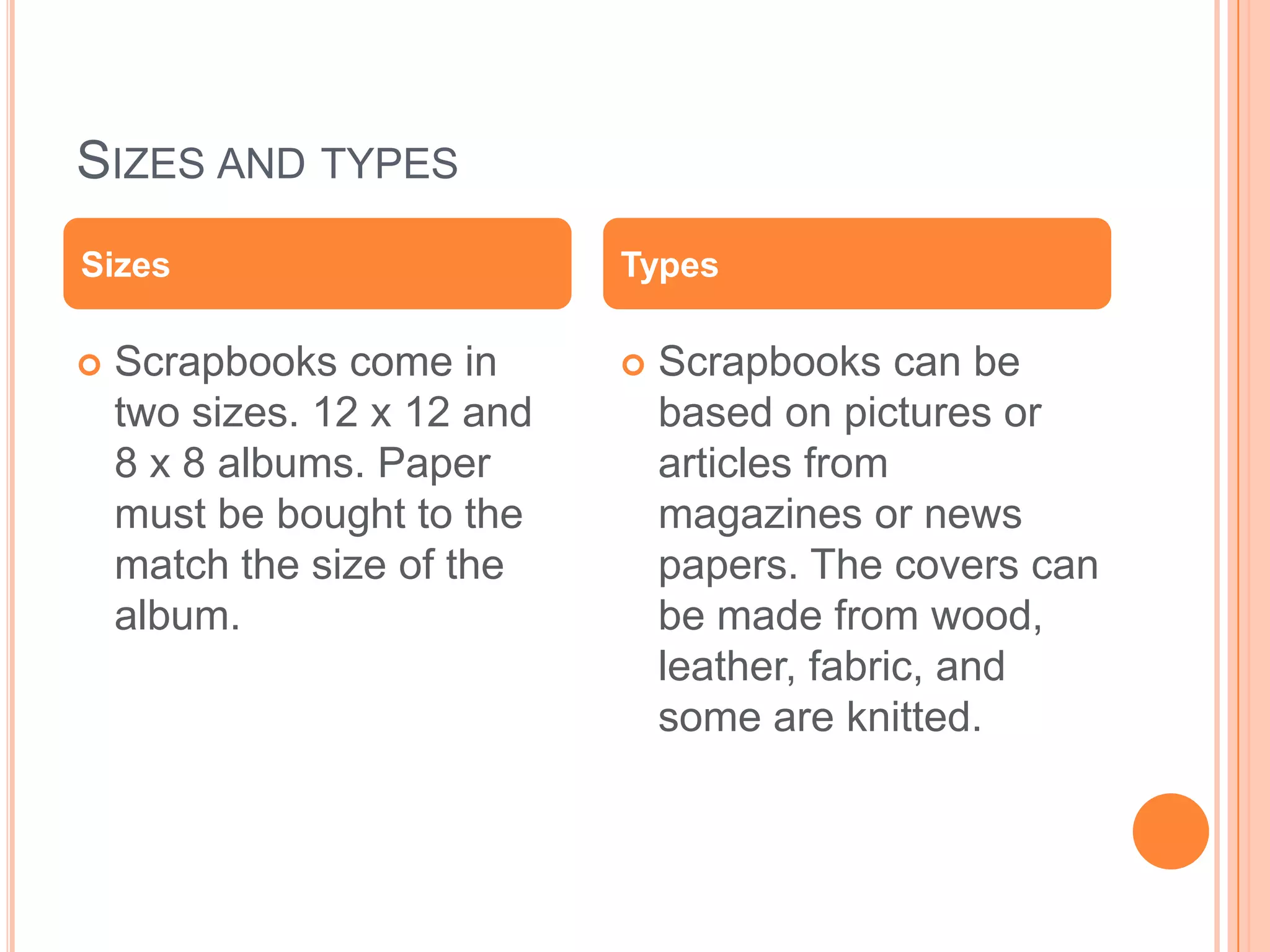 Scrapbooking | PPTX | Scrapbooking | Arts and Crafts