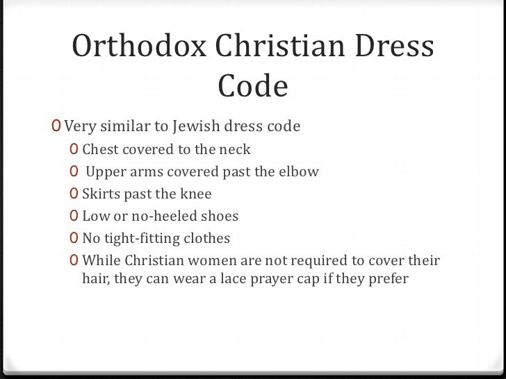 Christianity Dress Code