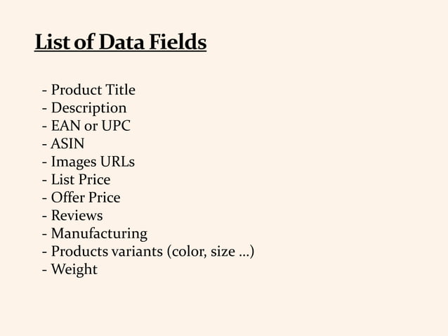 Scrape Amazon Reviews Database List | PPT