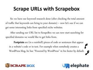 Scrape box presentation | PPT