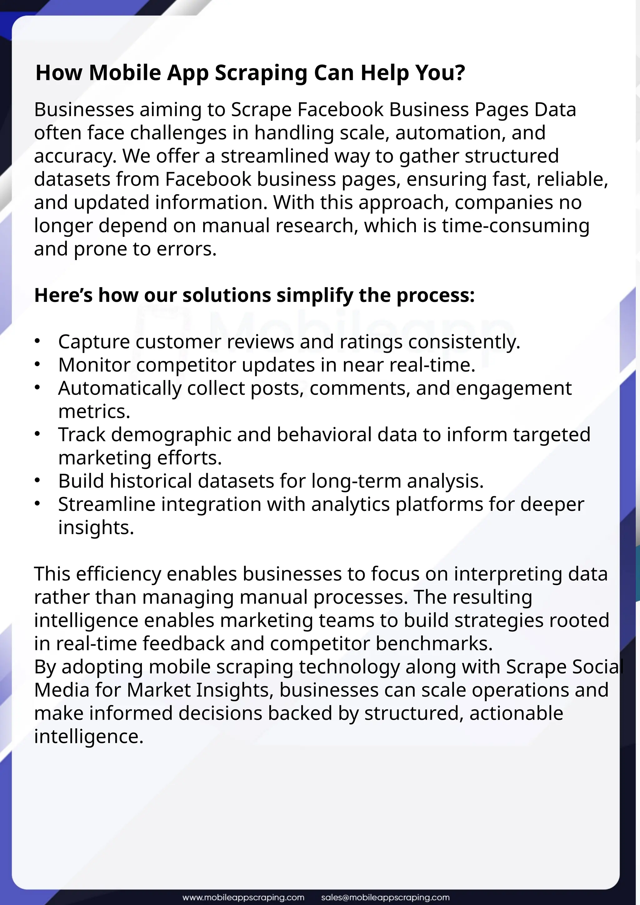 Scrape Facebook Business Pages Data for Business Intelligence.pptx