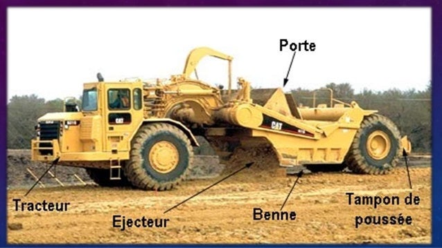 Scraper as heavy equipment