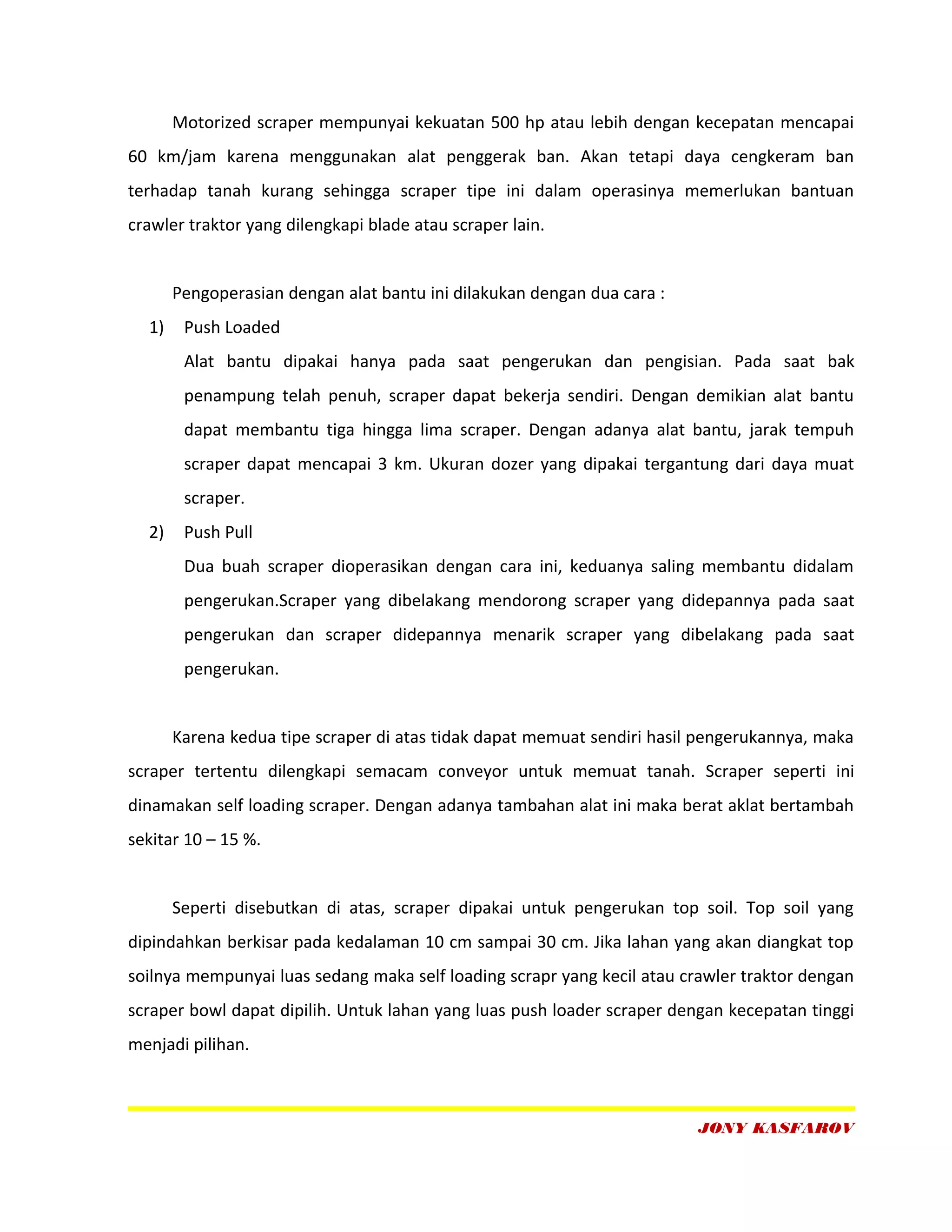 Scraper dan loader | DOC