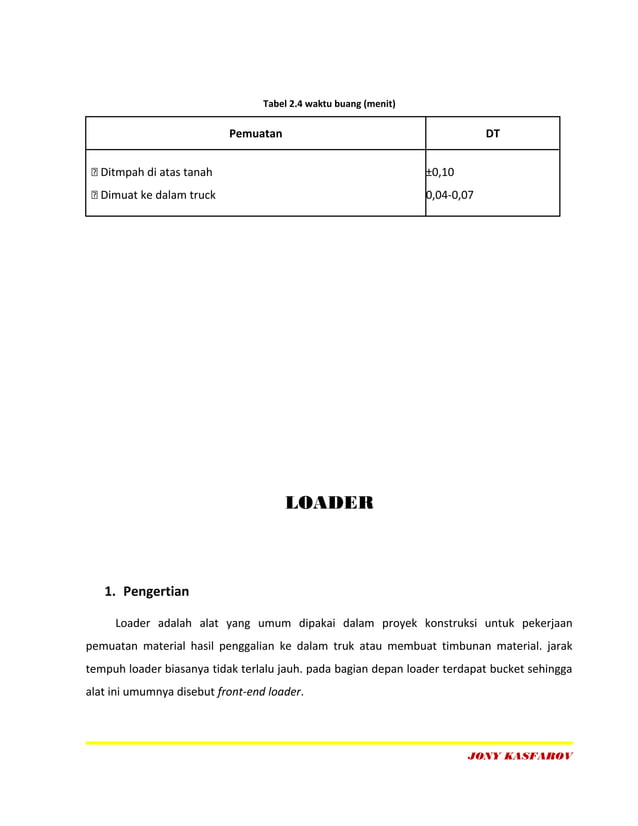 Scraper dan loader | DOC