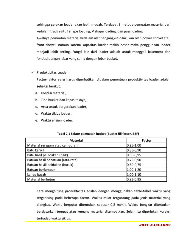 Scraper dan loader | DOC