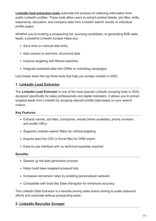 Scrape Smarter The Best LinkedIn Profile Extraction Tool.pdf