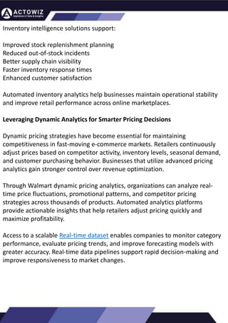 Scrape Walmart Product Data to Monitor Competitors | PDF