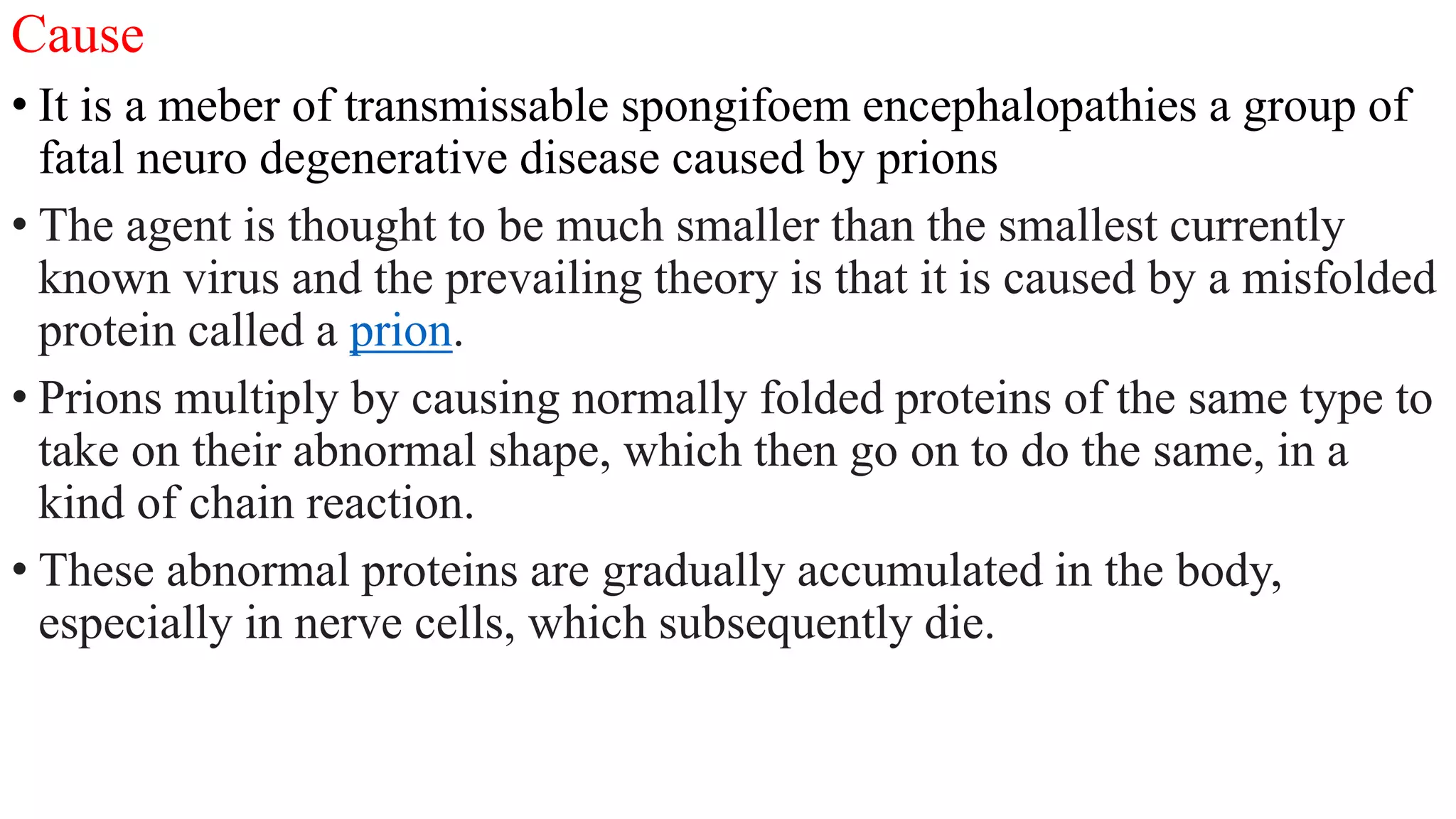 prion diseases(Scrapie and cjd) | PPTX
