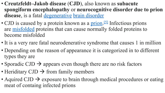 prion diseases(Scrapie and cjd) | PPTX