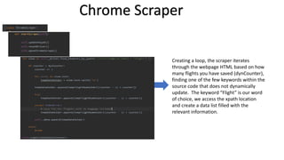 HTML Flight Scraper | PPT