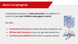 Using Web Data for Finance | PPT