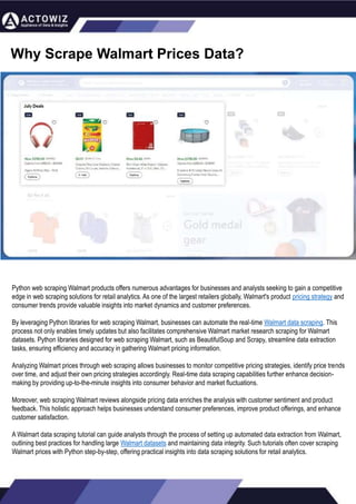 Scraping Walmart Prices With Python - A Comprehensive Guide in 2024.pptx