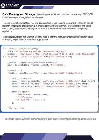 Scraping Walmart Prices With Python - A Comprehensive Guide in 2024.pptx