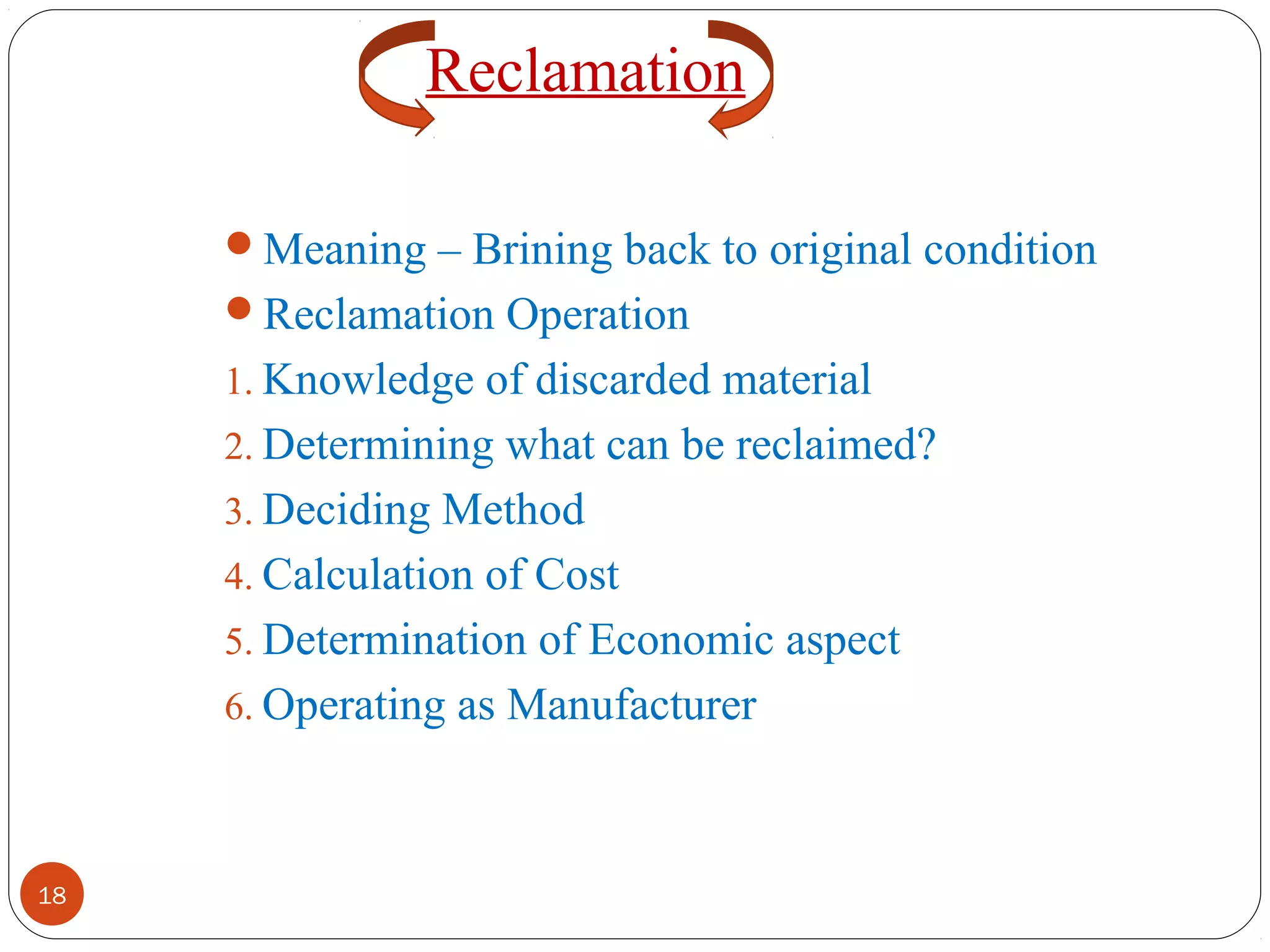 Scrap management | PPT