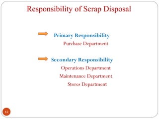 Scrap management | PPT