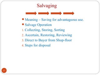 Scrap management | PPT