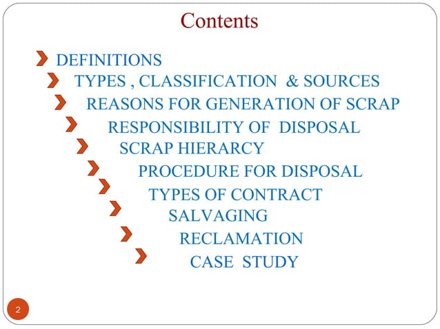 Scrap management | PPT