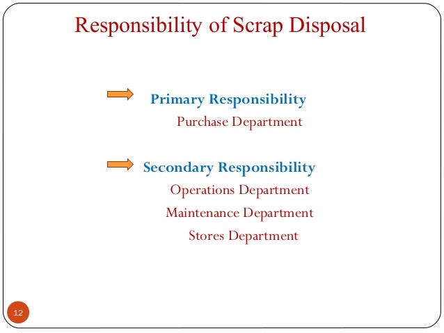 Scrap management
