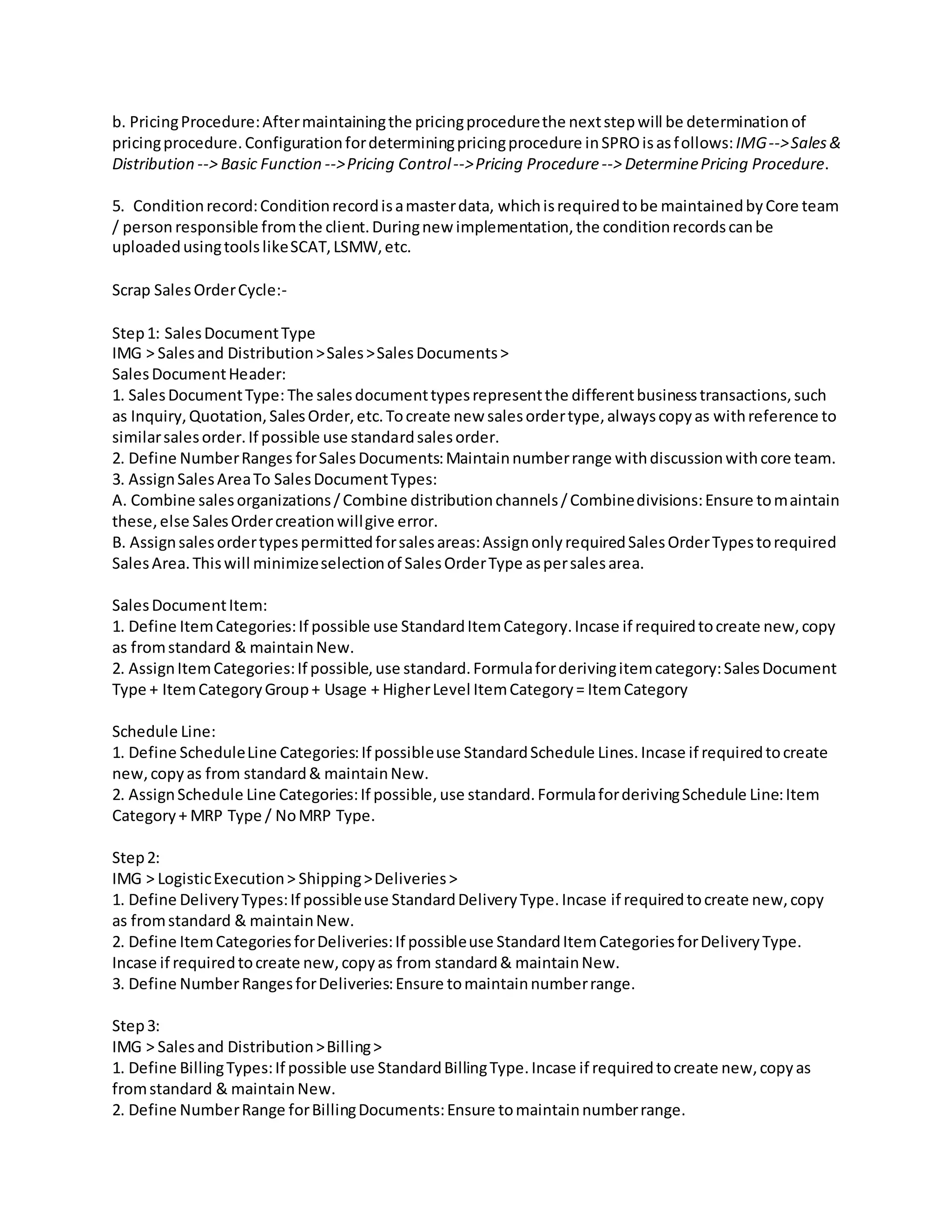 Scrap sales configuration | PDF