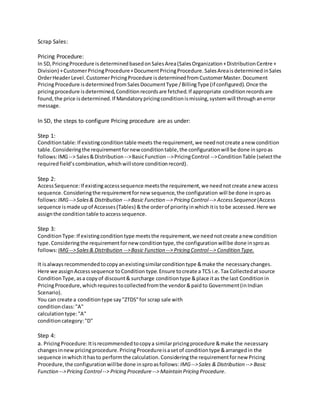 Scrap sales configuration | DOCX