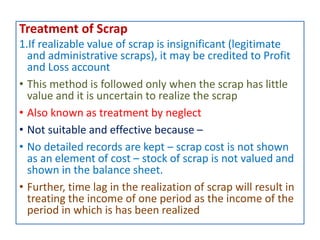 Scrap waste spoilage in costing | PPTX