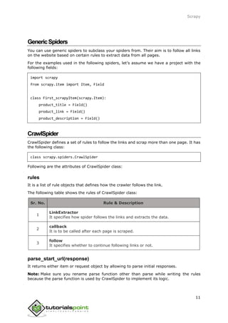 Scrapy tutorial | PDF
