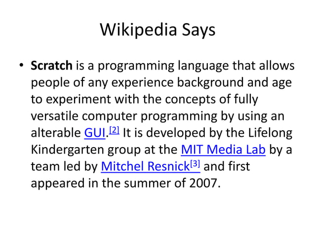 Scratch: Programming for everyone | PPTX