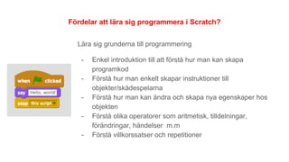 Guide för användning av Scratch | PPTX