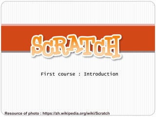 Scratch Introduction | PPTX