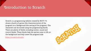 Scratch software for kid logic development | PDF