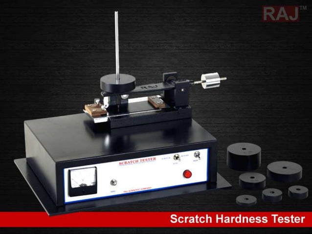 Scratch Hardness Tester Ppt