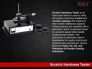 Scratch hardness-tester | PPS