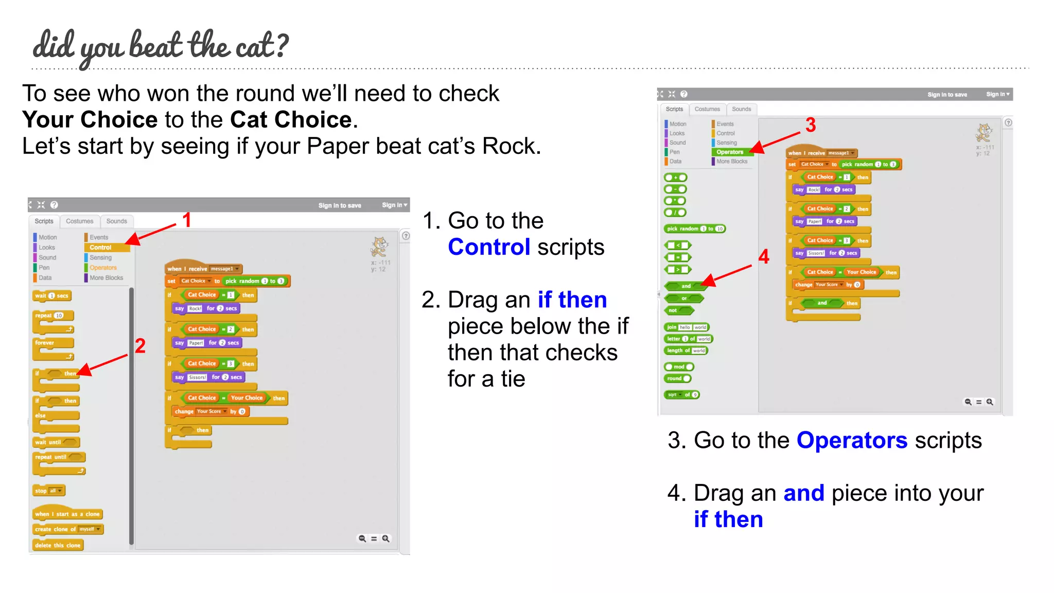Scratch - Rock, Paper, Scissors | PDF
