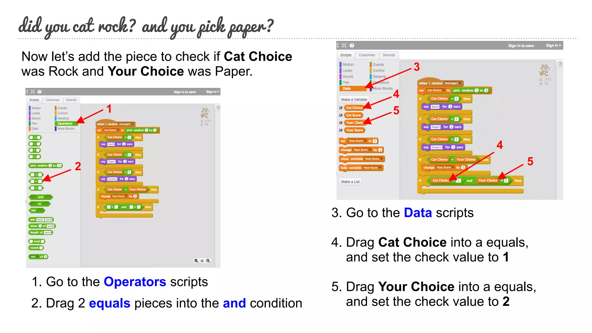 Scratch - Rock, Paper, Scissors | PDF