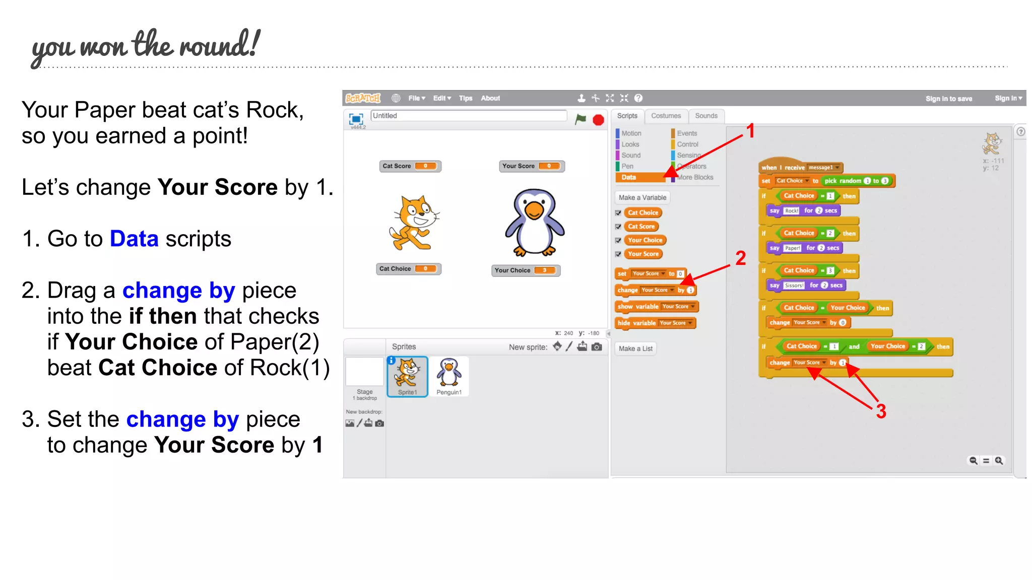 Scratch - Rock, Paper, Scissors | PDF