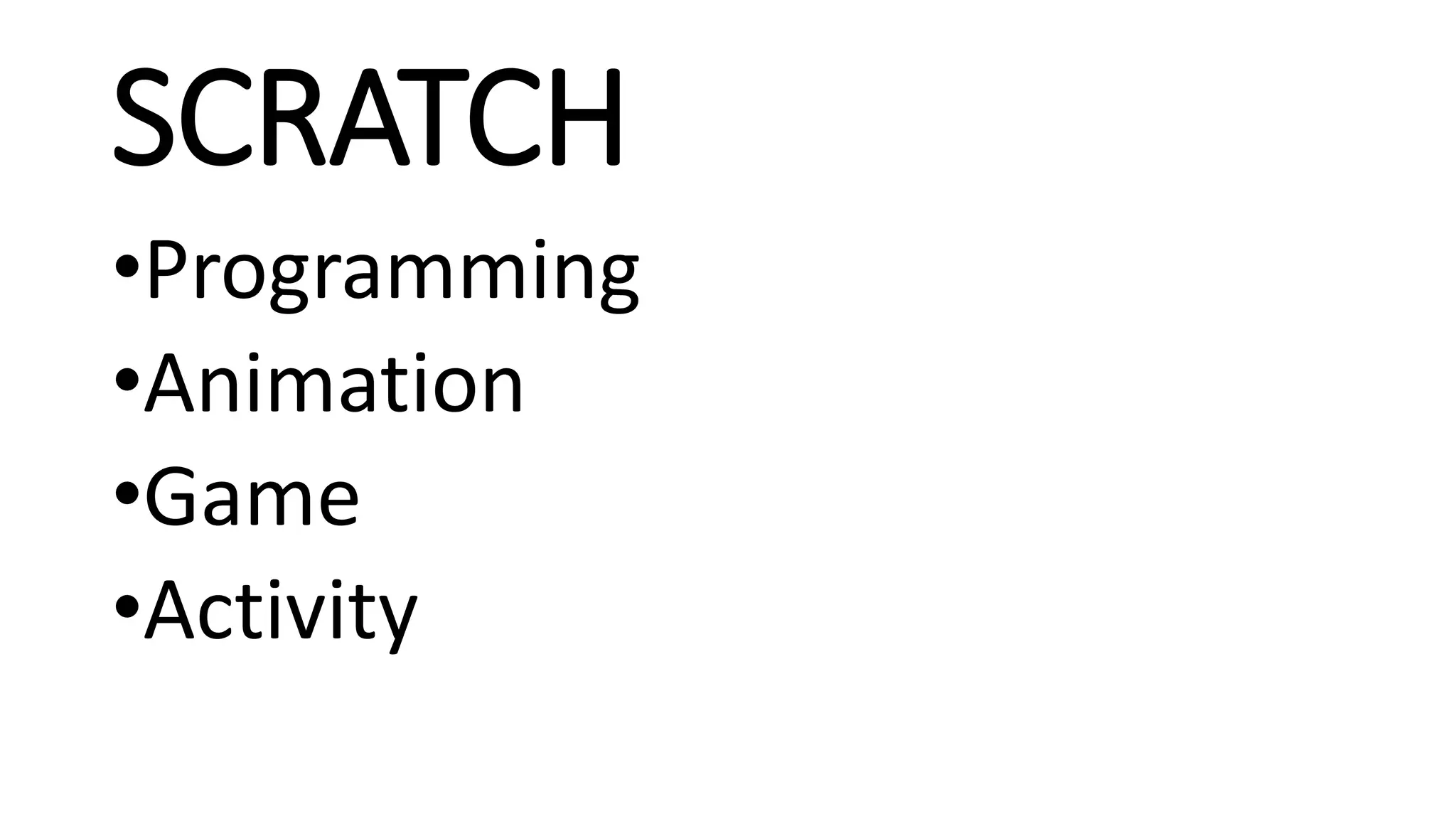 SCRATCH TRAINING FOR BEGINNERS | PPT