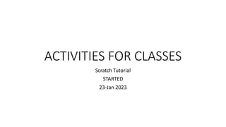 SCRATCH TRAINING FOR BEGINNERS | PPT