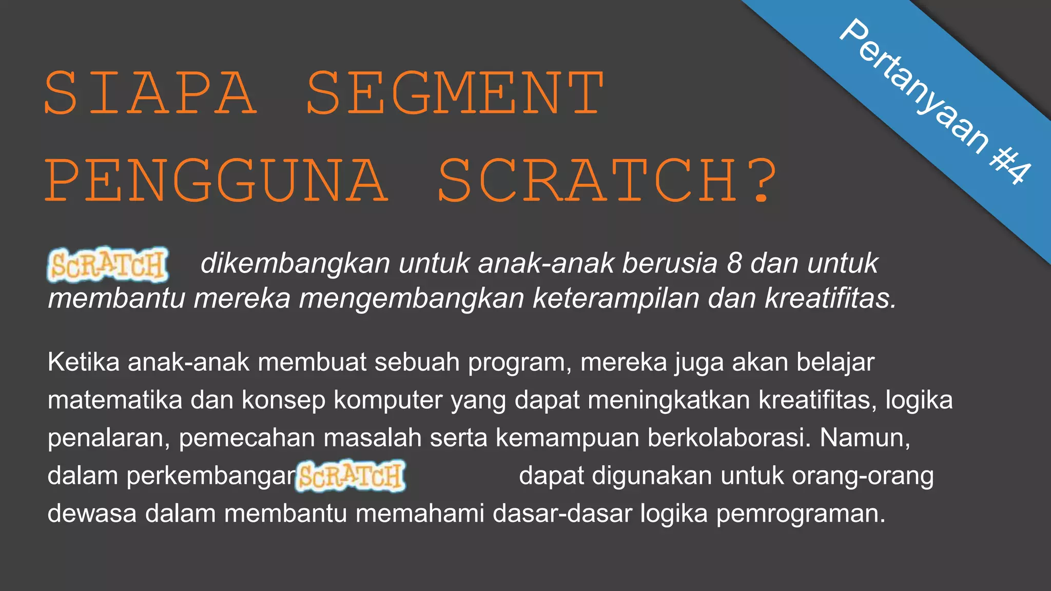 Belajar Pemrograman Scratch Part 1 | PPTX