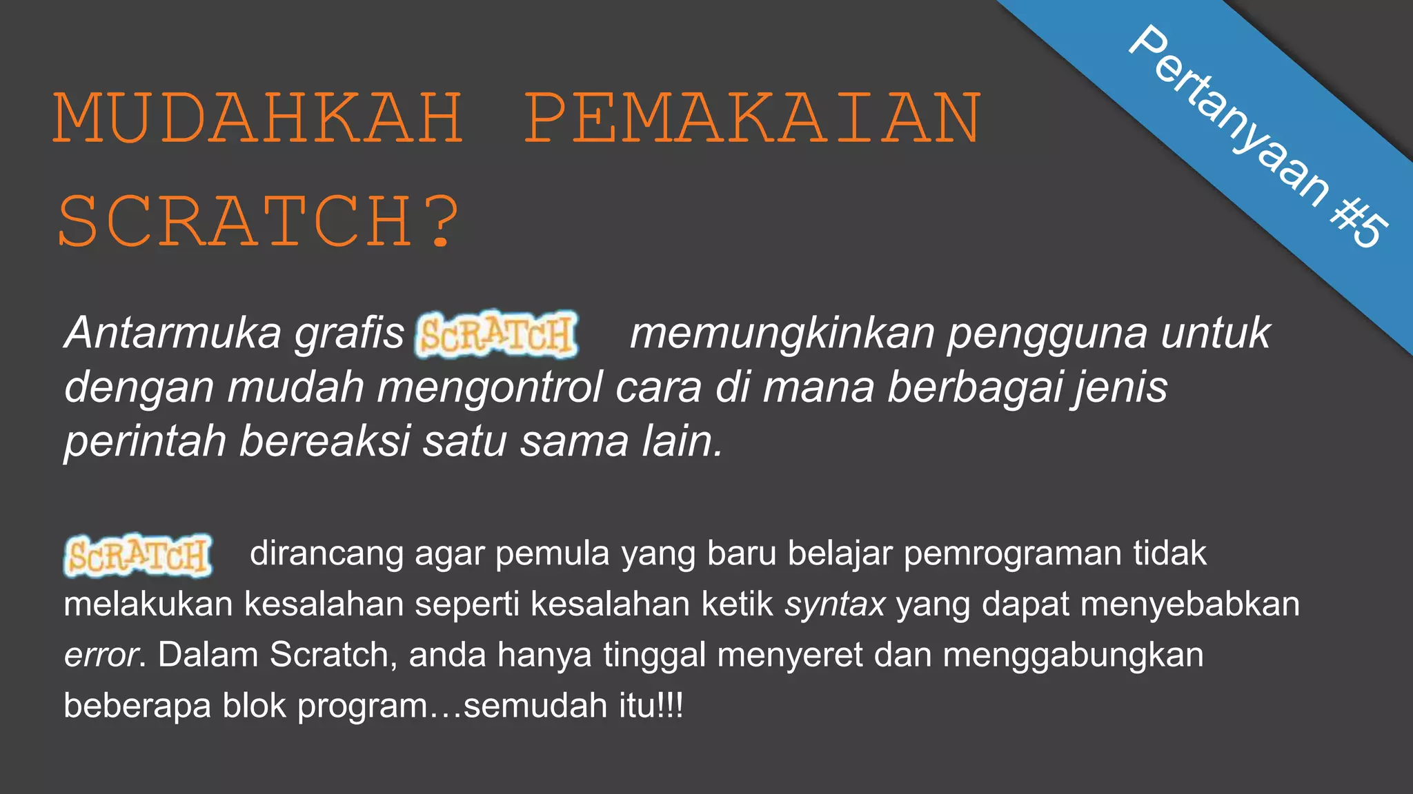 Belajar Pemrograman Scratch Part 1 | PPTX