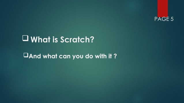 INTRODUCTION TO PROGRAMMING WITH SCRATCH | PPT