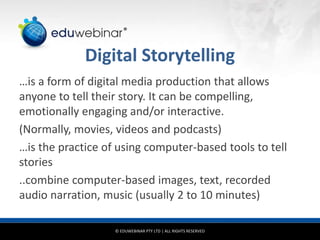 Animation and Coding for Digital Storytelling 101 | PPT