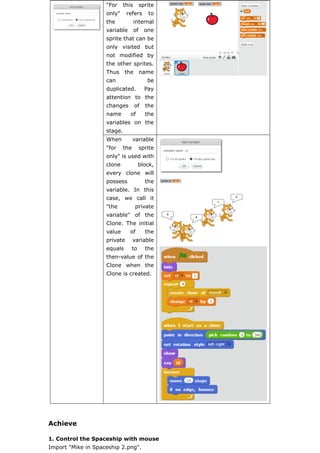 The Adventures of Mike, How to Use Scratch 2.0 to Program Your Game | PDF