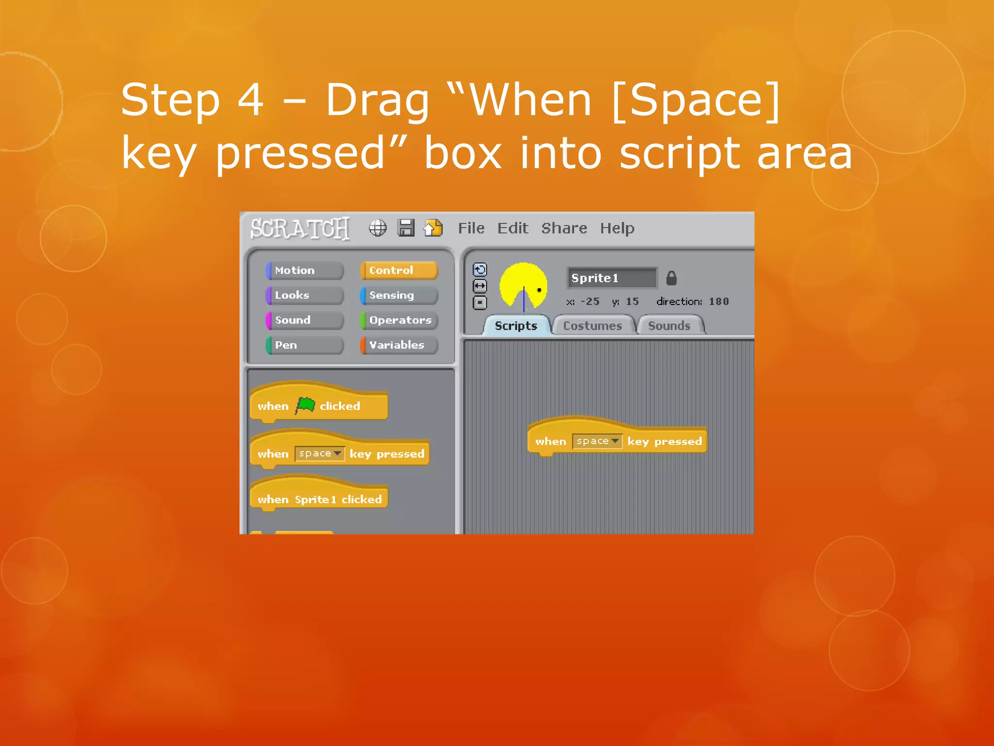 Scratch character commands | PPT
