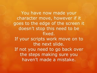 Scratch character commands | PPT