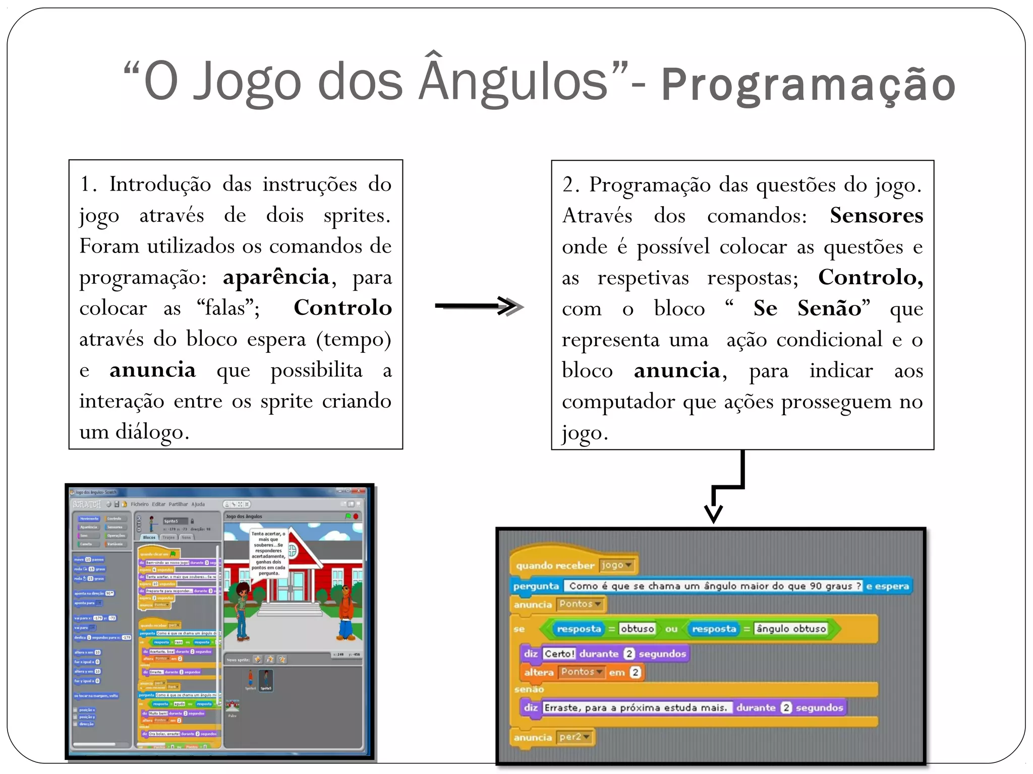 Atividades de Programação de Jogos com o software Scratch no 1º Ciclo ...