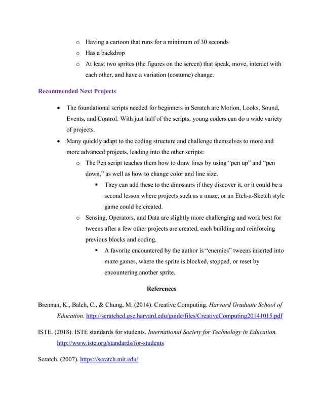 Scratch coding for tweens creating cartoons | PDF