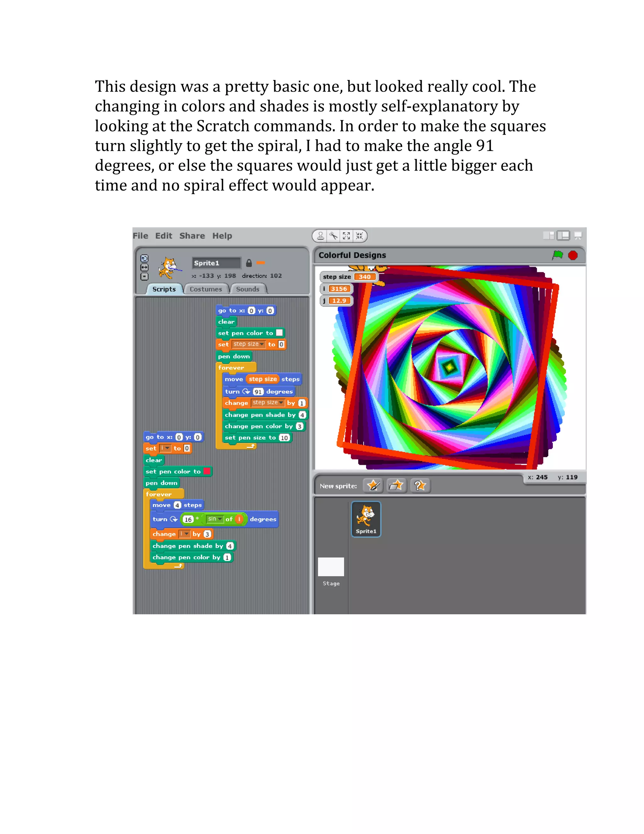 Scratch Design Explanations | DOCX